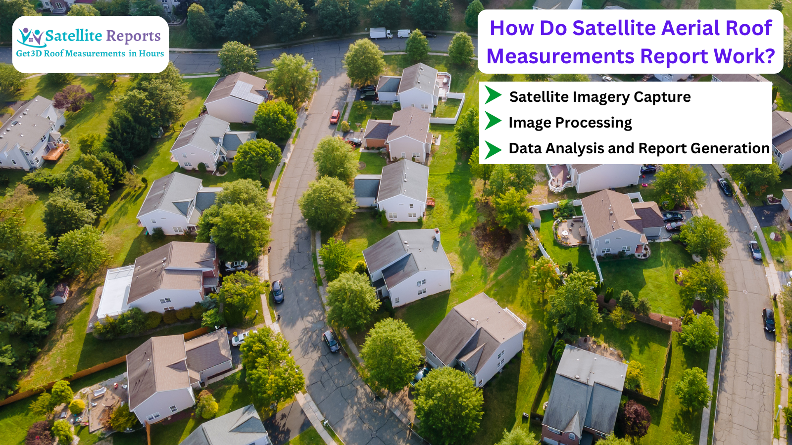 How Satellite Aerial Roof Measurement Reports Work - Satellite Reports